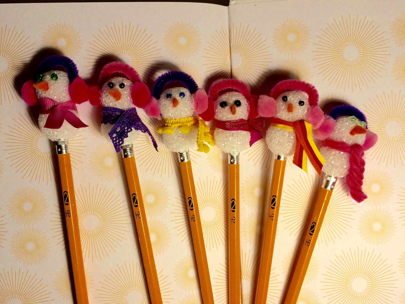 Cut Now, Measure Later : Teacher Gifts: Snowman Pencils
