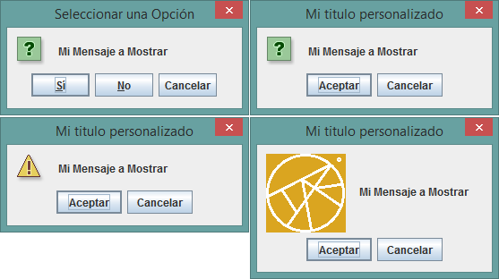 Una Taza de Java: Cajas de Diálogo - JOptionPane