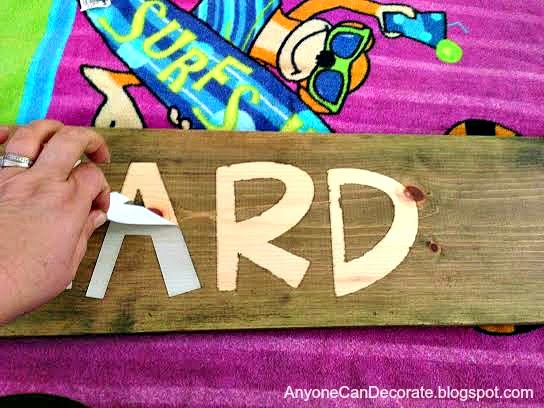 Anyone Can Decorate: Easy to Make - DIY Hand Painted Sign