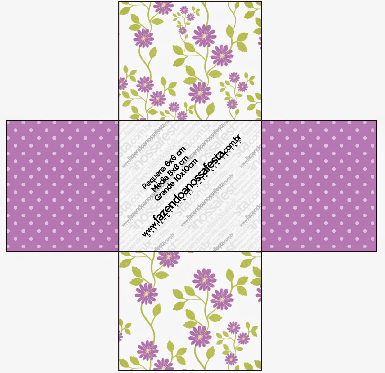 Purple Flowers: Free Printables Boxes. | Oh My Quinceaneras!