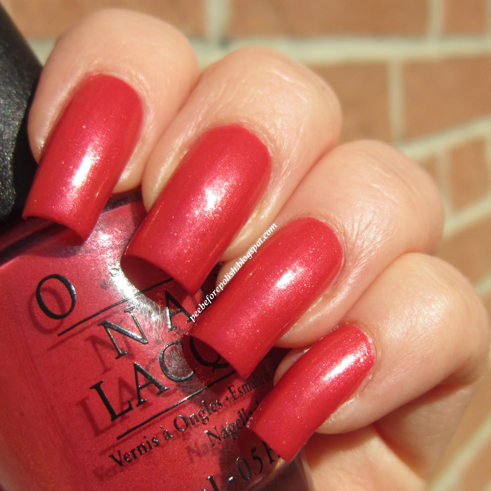 Pee Before Polish: OPI Go with the Lava Flow