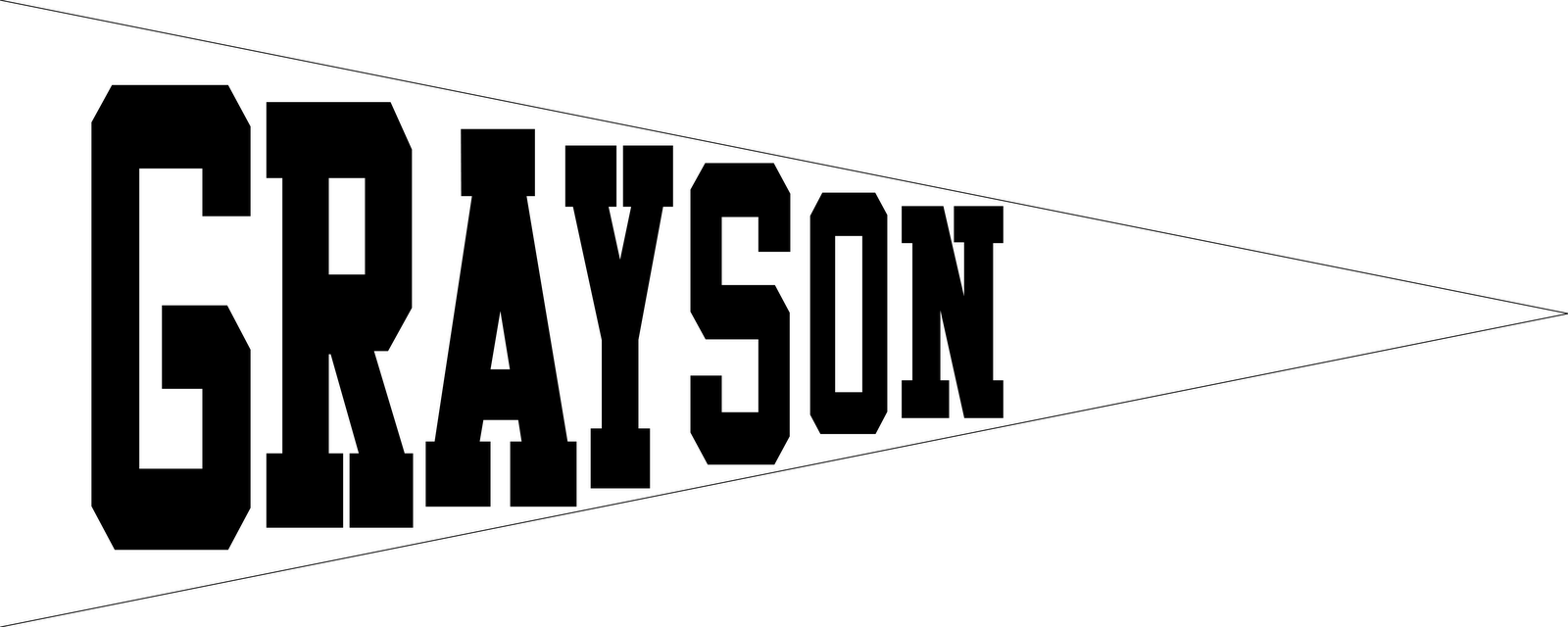 517 creations: Personalized Pennant: Pottery Barn Knock Off