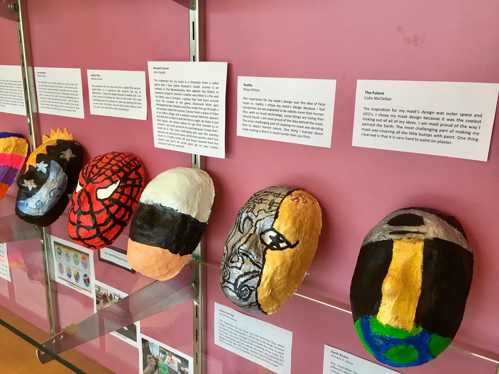 Art at Hosmer: Plaster Masks