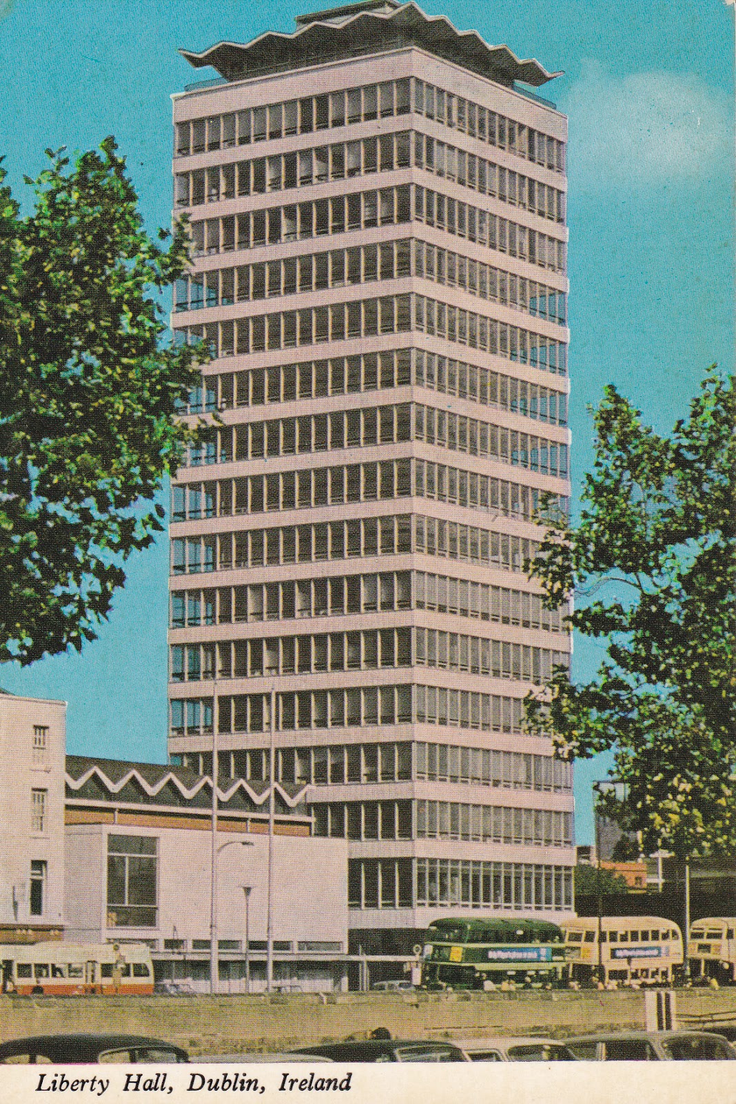 POSTALES INVENTADAS: 1343. Liberty Hall, Dublin, Ireland