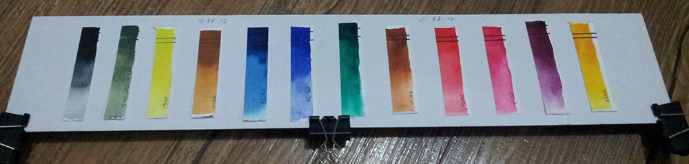 A Walk with Man: Light-fast Testing Shinhan Watercolors (PWC)