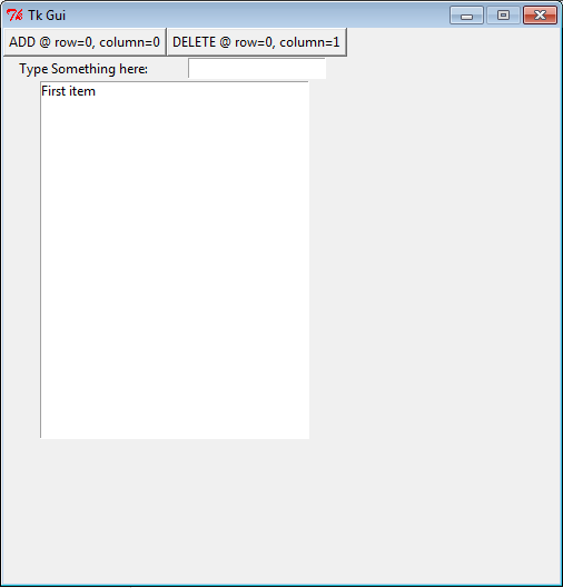 Martin's Coding Note: Python : Tkinter (Button, Label, Entry, Listbox)