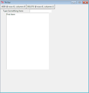 Martin's Coding Note: Python : Tkinter (Button, Label, Entry, Listbox)