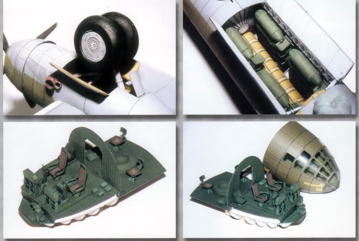 Papermodel Kapal Perang & Lain2: Paper Model B-29 Superfortress