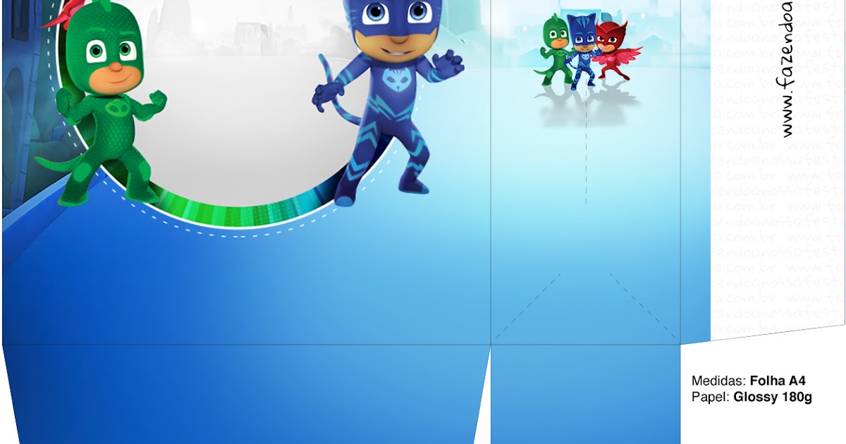 PJ Masks: Free Printable Boxes. - Oh My Fiesta! in english