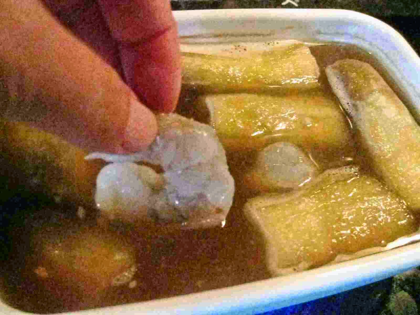 Recipes for Tom: Yakinasu-iri nyumen / warm somen noodles and grilled ...