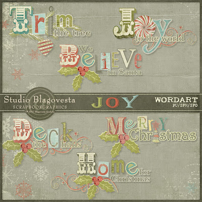 Blagovesta Gosheva's Blog: New Christmas kit - Joy and a Freebie