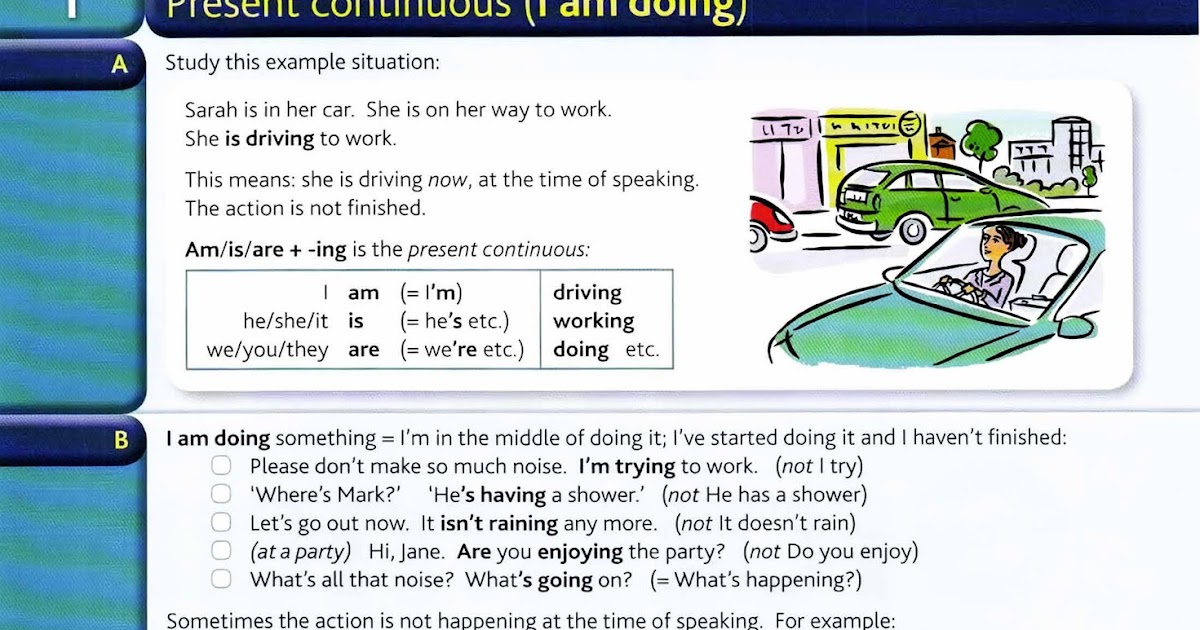Unit 1: Present continuous (I am doing) - English Grammar in Use