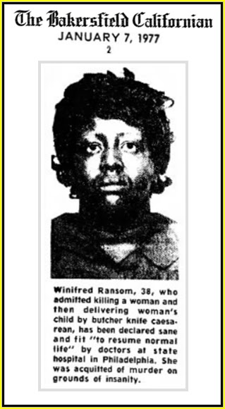 Unknown Gender History: Earliest Known Cesarean Kidnapping: Winifred ...