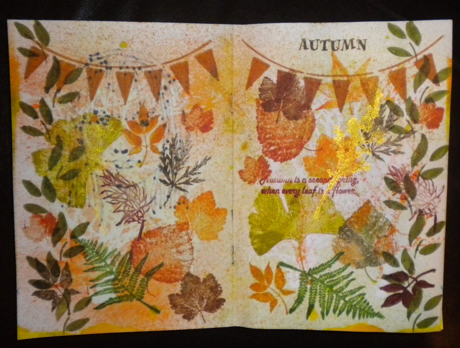 Carolc's Stuff: Autumn Leaves Journal pages