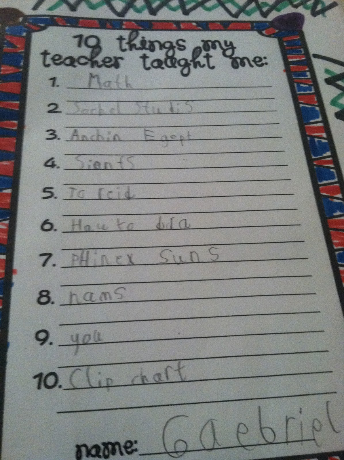 Teacher Memory Book - Team J's Classroom Fun