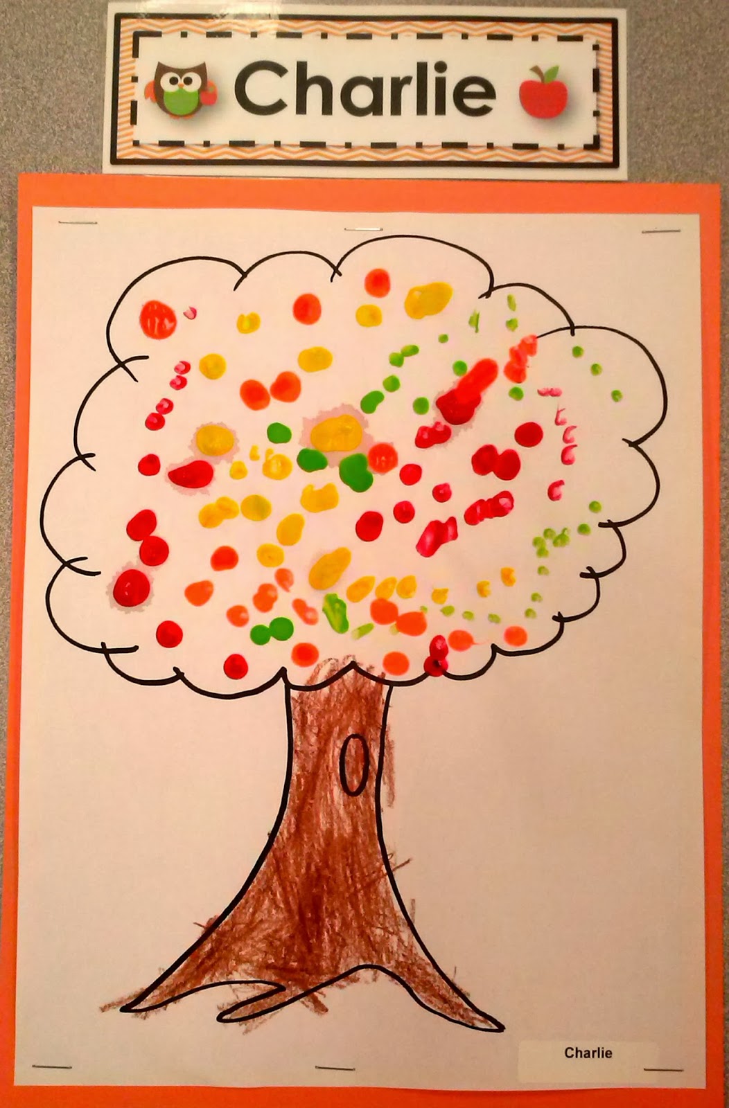 Mrs. Schenk's JK Adventures: Autumn Dot-Art and a Good-Bye