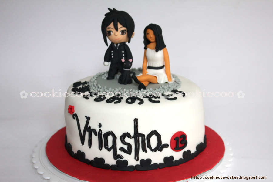 cookiecoo: Kuroshitsuji (Black Butler) cake for Vrisqha