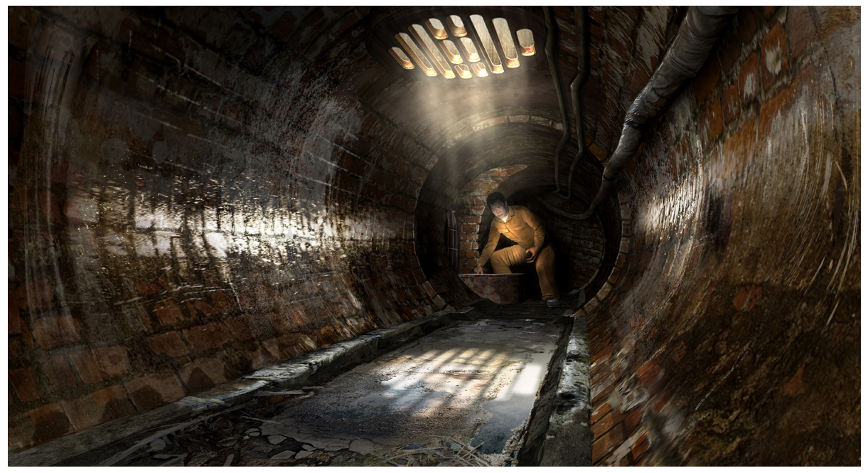 Jim Martin Concept Art: Sewer Hatch Escape