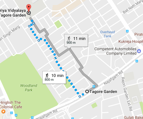 ExamcenterDada: How To Reach Kendriya Vidyalaya Tagore Garden New Delhi ...