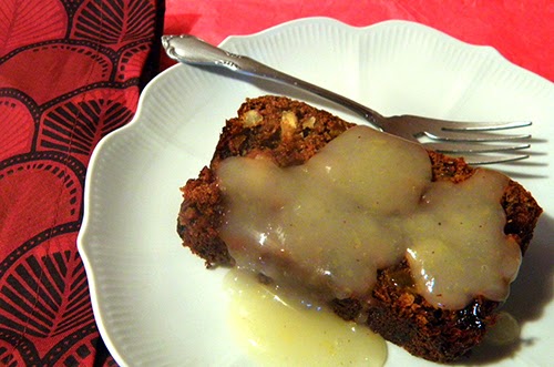 Seasonal Eating: Persimmon Pudding (Bread) with Lemon Sauce