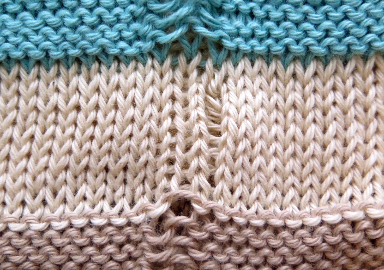 Sweet Tea, Soft Skeins: Laddering: how to fix it