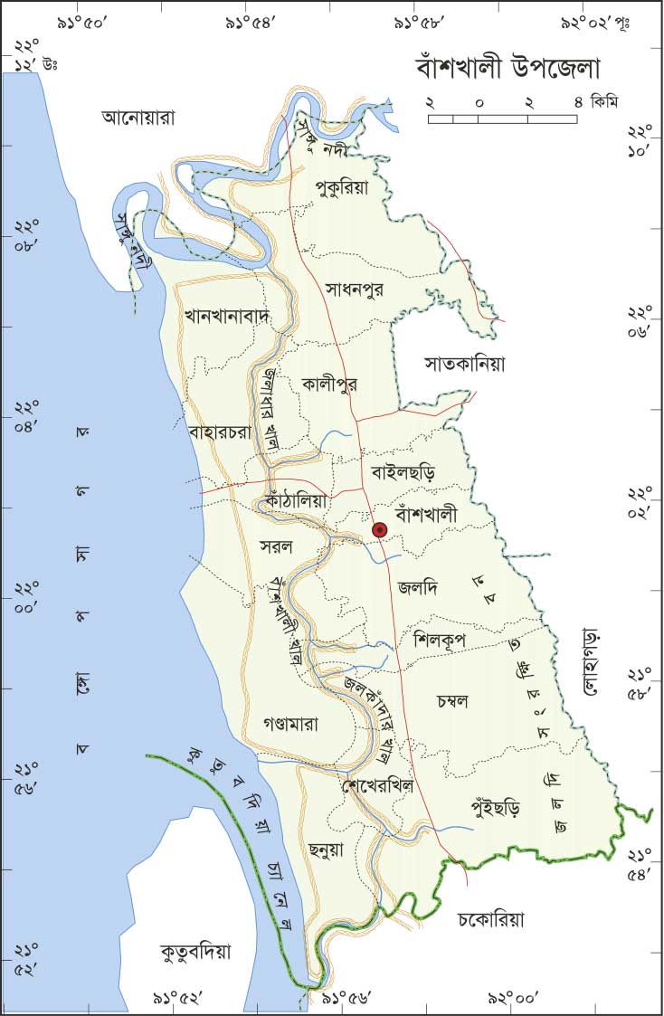Bangladesh Map All: Banshkhali Upazila Map