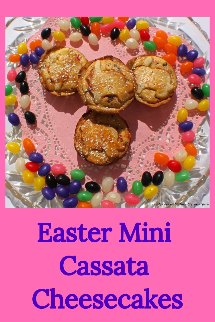 Easter Mini Cassata Cheesecakes | What's Cookin' Italian Style Cuisine