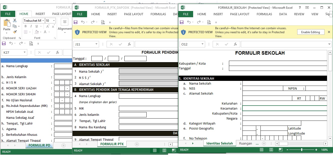 Unduh Dapodik Baru Formulir Ptk Form - coolffil