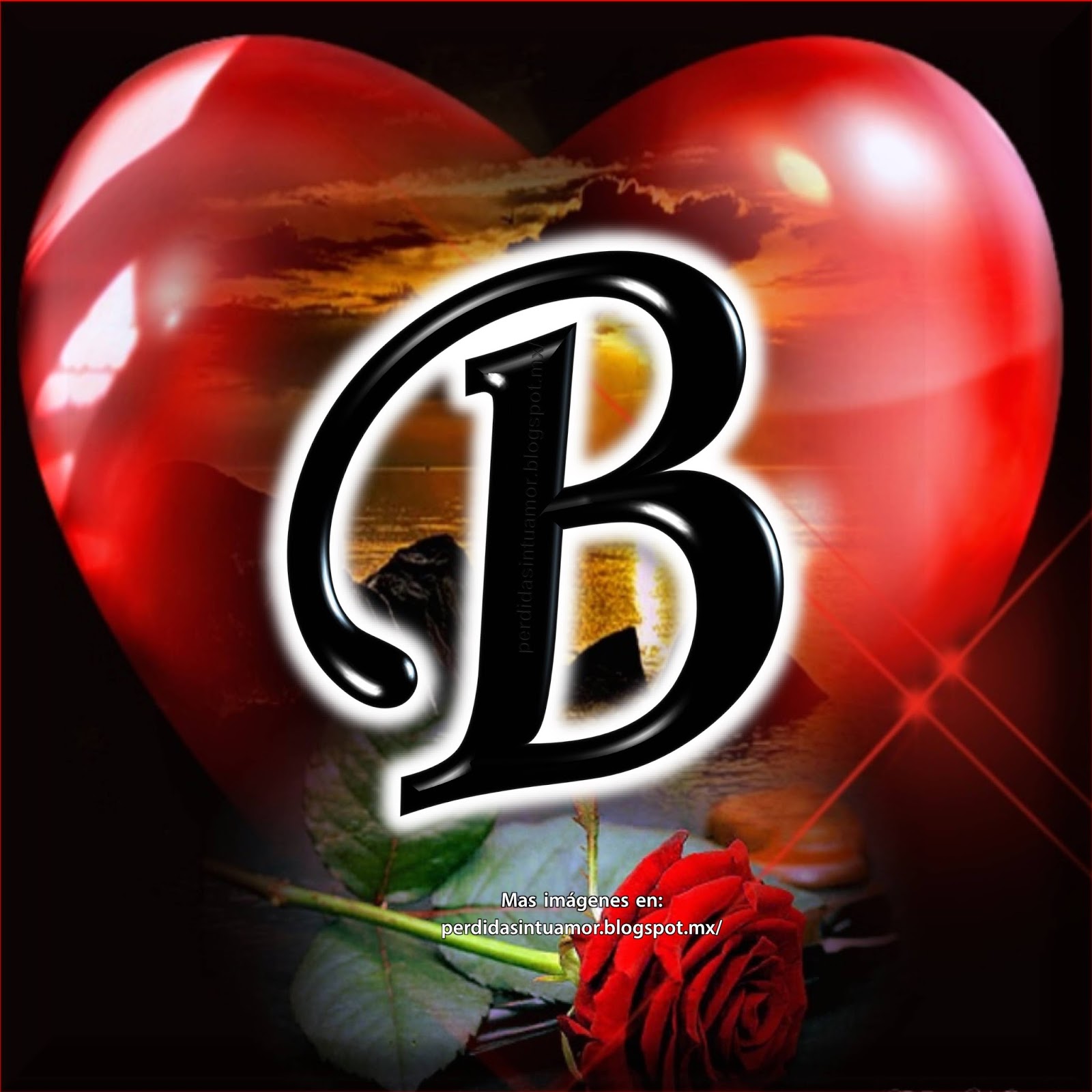 INICIALES Y NOMBRES PARA TI: HERMOSO CORAZÓN CON TU INICIAL