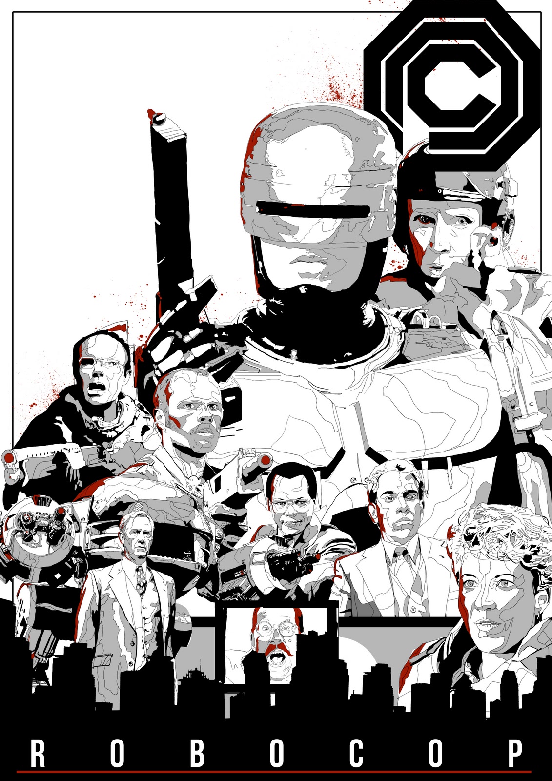 The Geeky Nerfherder: Movie Poster Art: Robocop (1987)