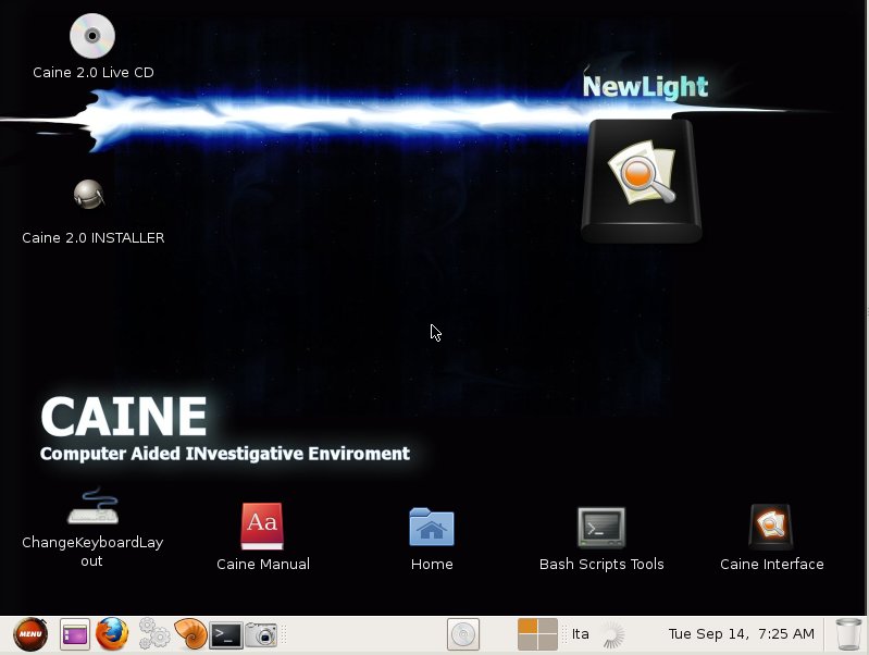 تحميل توزيعة التحقيق الجنائي الرقمي CAINE OS