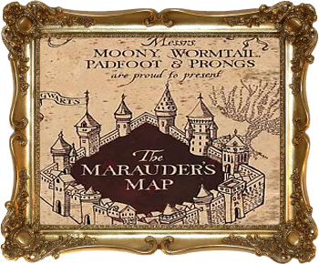 Desenhos do mundo Harry Potter: Mapa do Maroto