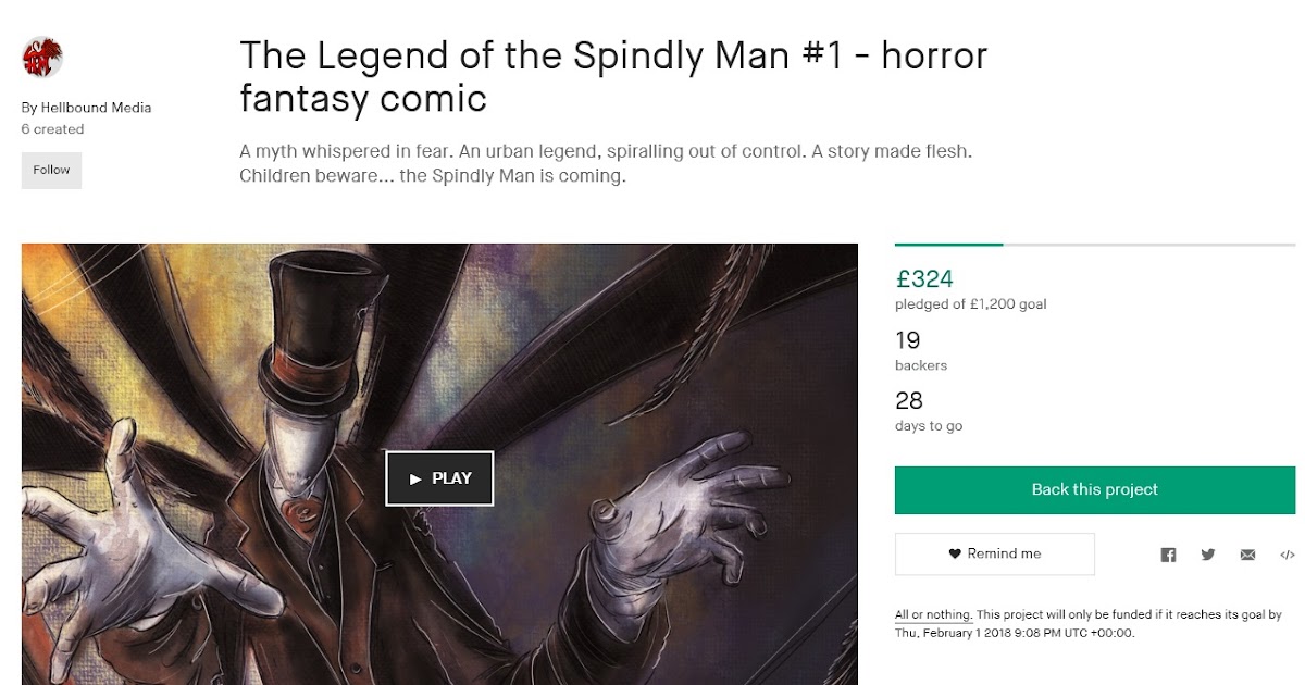 Arfon.net The Art of Arfon Jones: The Legend of the Spindly Man #1 ...