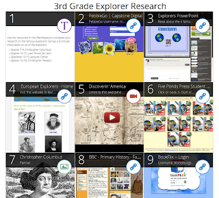 Sent From My iPad: 3rd Grade Explorer Project