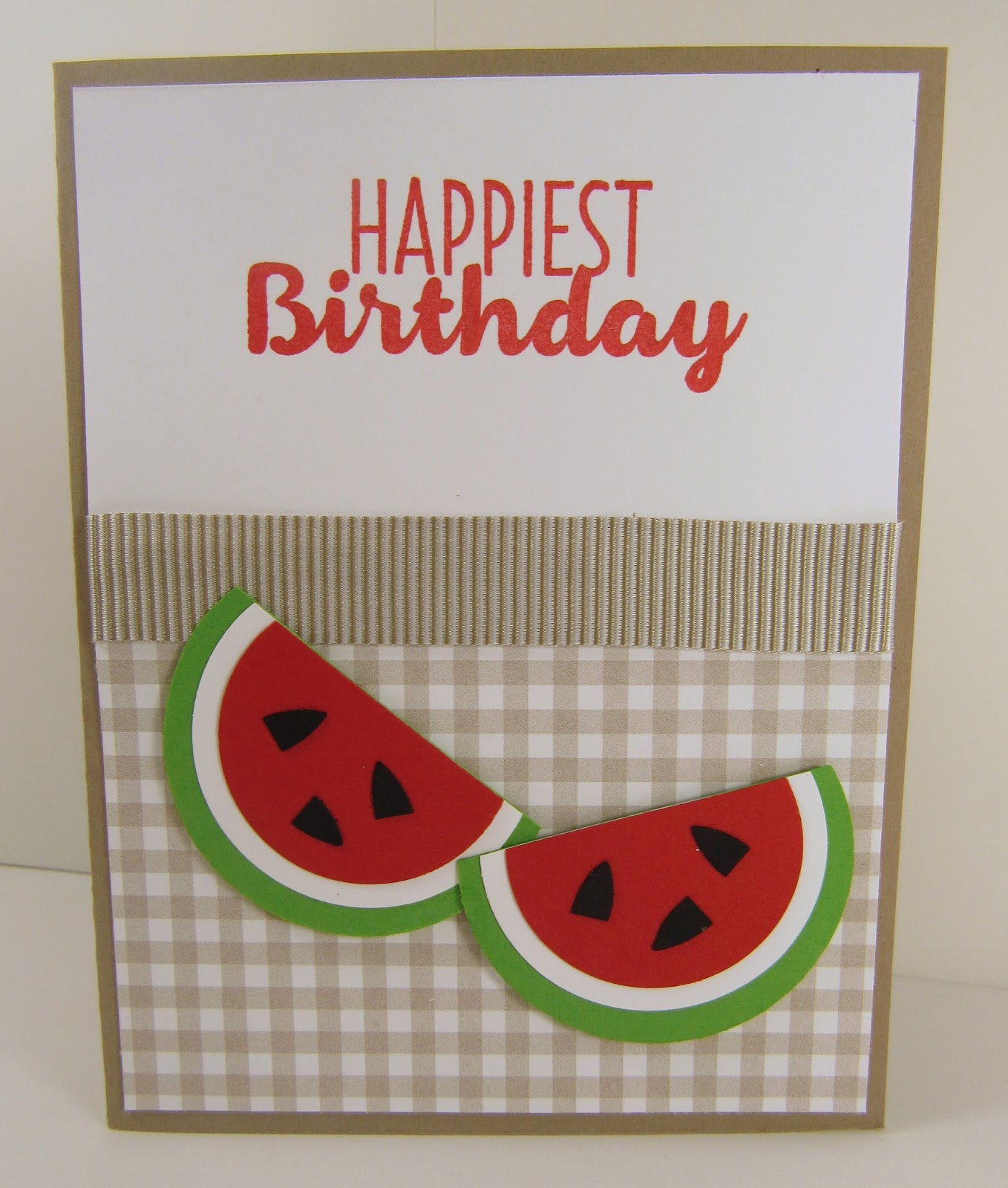 Personally Yours: Watermelon Birthday Card