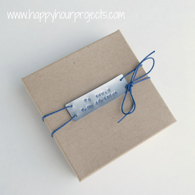 Hand-Stamped Gifts Tags with ImpressArt Metal Stamps - Happy Hour Projects