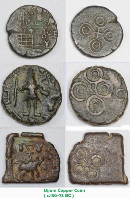 Ancient Indian Coins. "ಪ್ರಾಚಿನ ಭಾರತದ ನಾಣ್ಯಗಳು.": Ujjain Coins ( c.150 ...