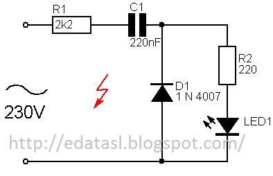 Electronic circuit, componnent data, lesson and etc….: 230V vs LED's
