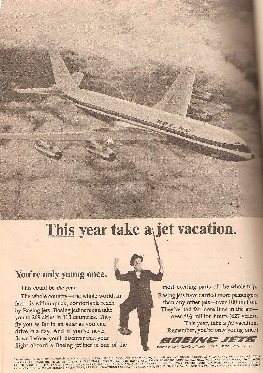 BOEING JETS Vintage Ad - Classic Indian Advertisements