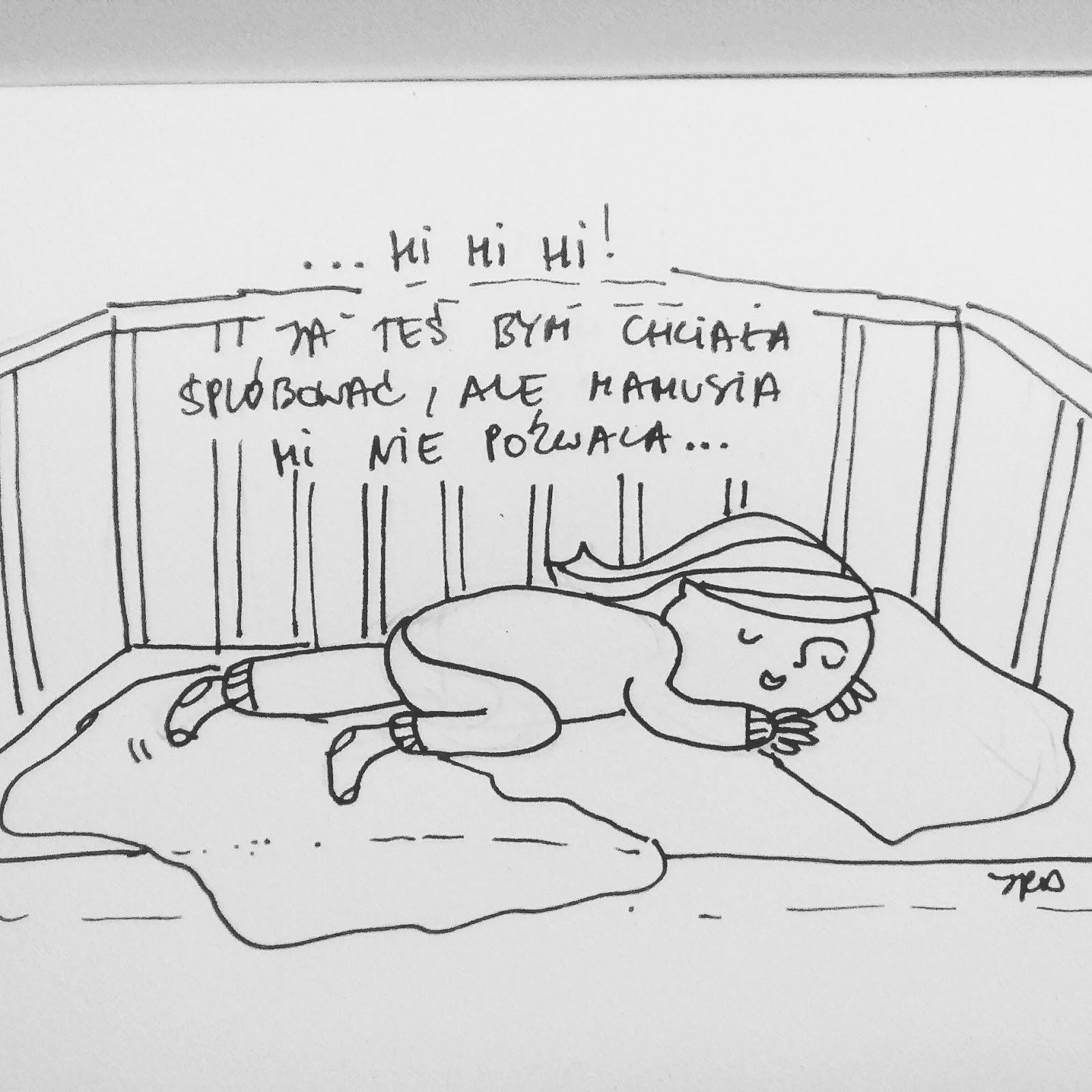 Jeden Rysunek Dziennie: PRZEZ SEN