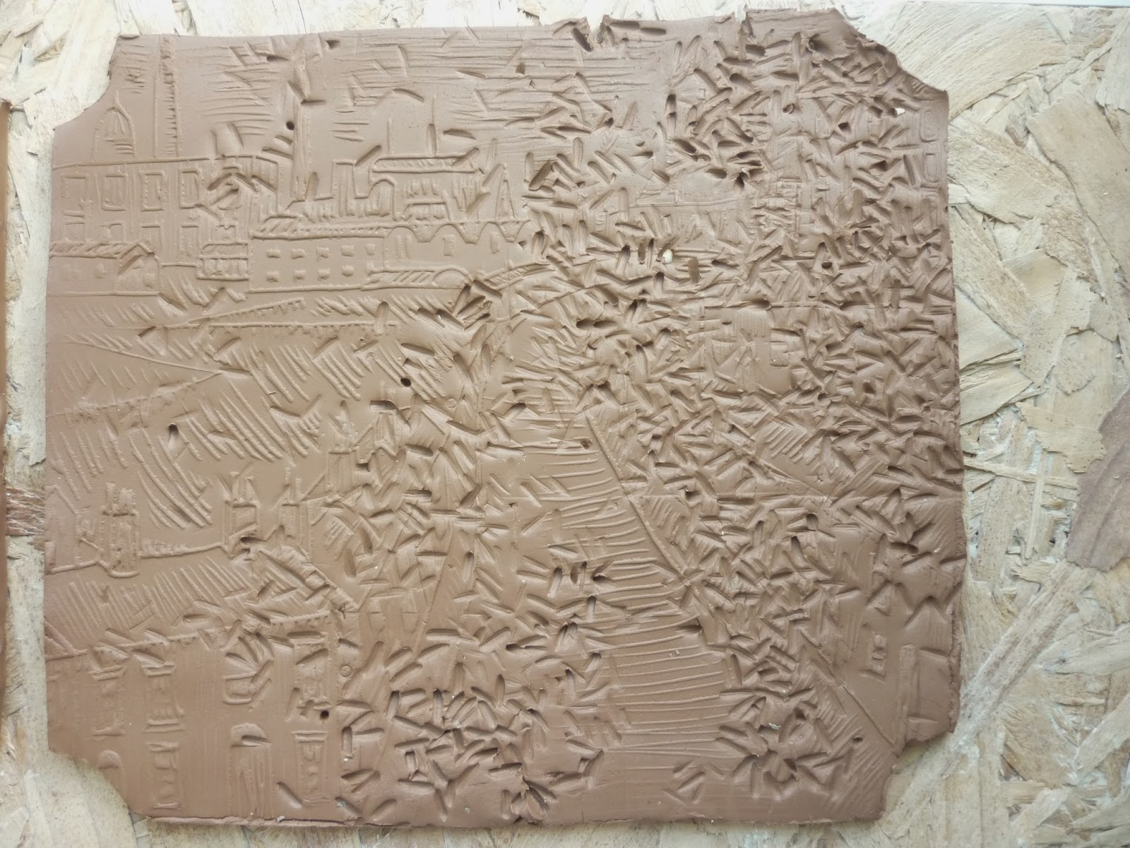 Tradition and Innovation: Experimenting with textures and images on clay