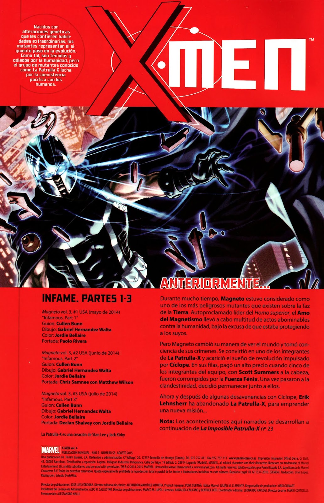 Galicia Comic: X-Men 53 - (Magneto 1 - 3 Vol 3)