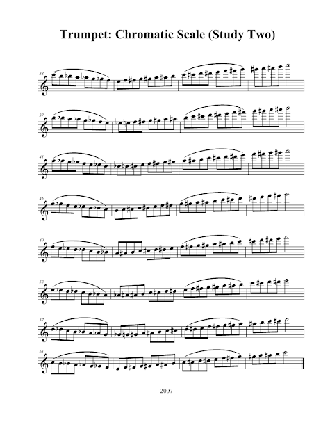 Trumpet: Trumpet: Chromatic Scale (Study Two)