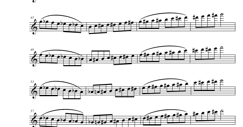 Chromatic scale trumpet - volstickers