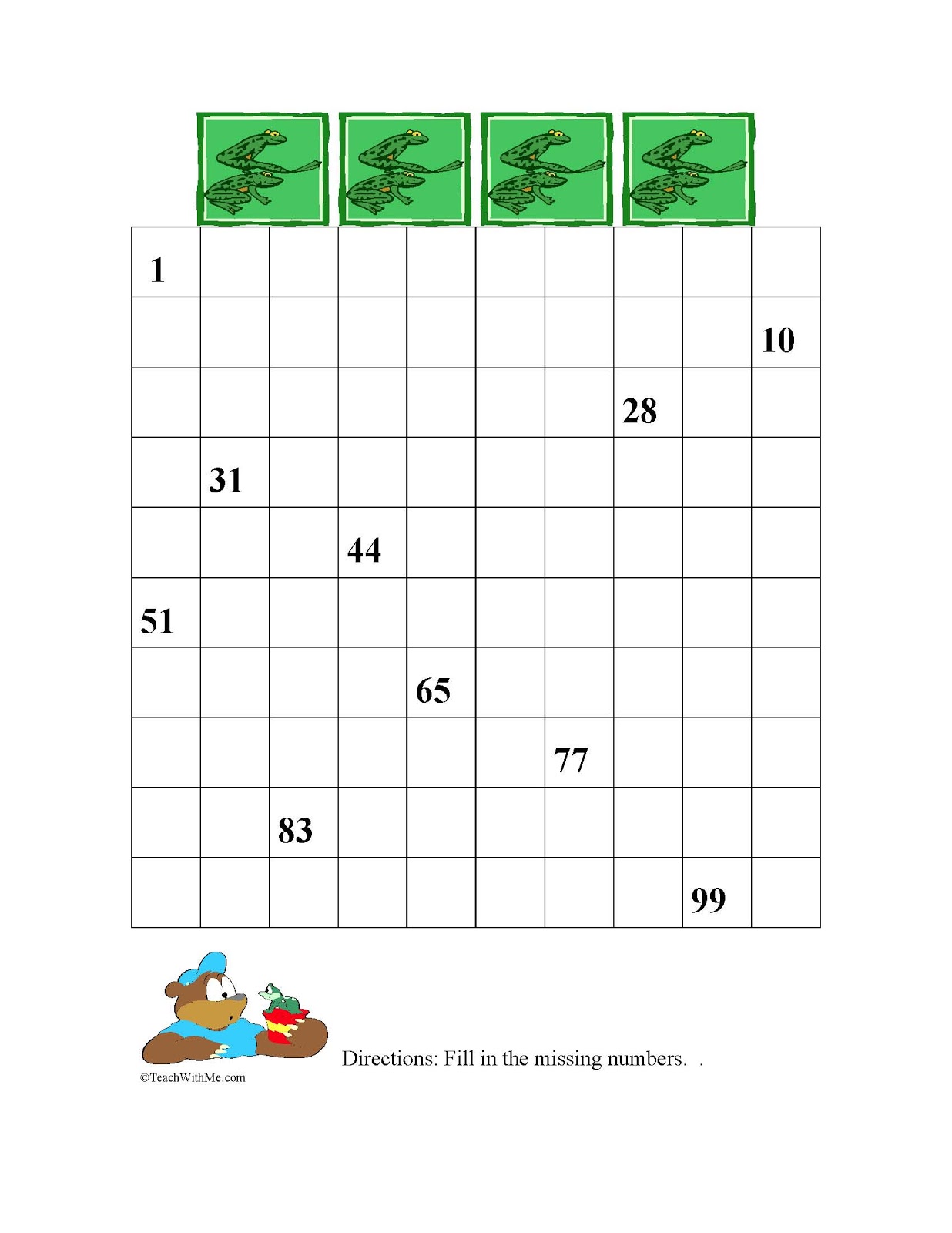 Counting To 100 Grids Classroom Freebies counting-to-100-grids-classroom-freebies