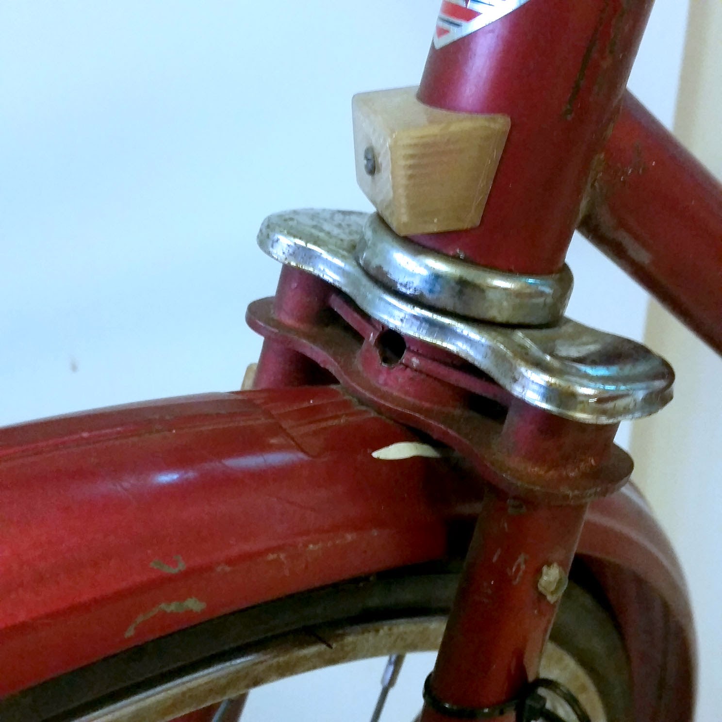 snackeyes: Add a Front Center Pull Brake to Vintage Bicycle