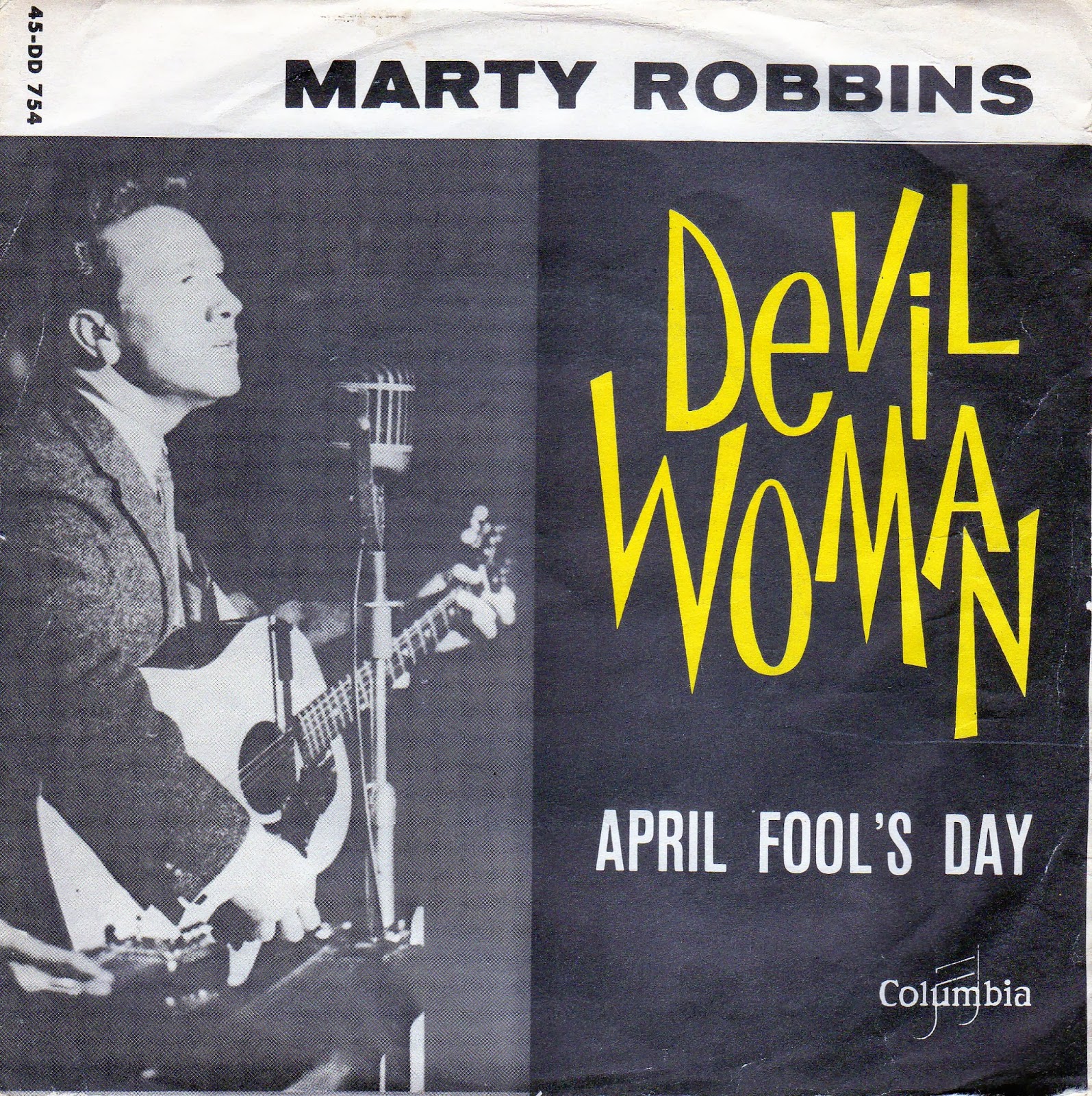 WOLFEES GRAMOPHONE: "DEVIL WOMAN" MARTY ROBBINS COLUMBIA 45-DD 754 P ...