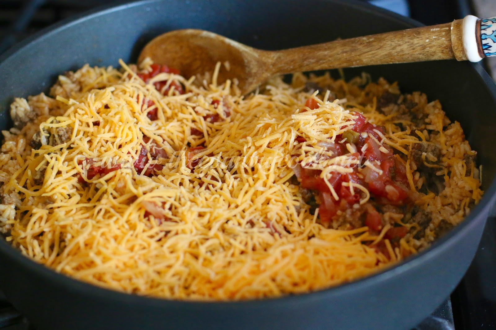 One-Pan Taco Rice Dinner - The Country Cook
