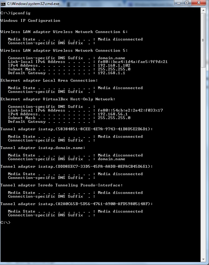 IPCONFIG - Windows Network Diagnostic Commands