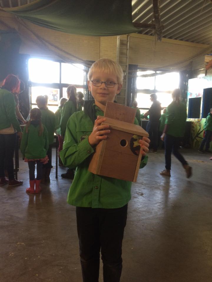 BEIJUMNIEUWS: SCOUTS DE VOERMAN MAKEN NESTKASTJES VOOR GROENE LONG